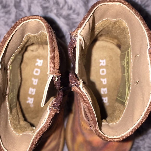 Roper | Shoes | Roper Glitter Brown Baby Boots Size 2 | Poshmark